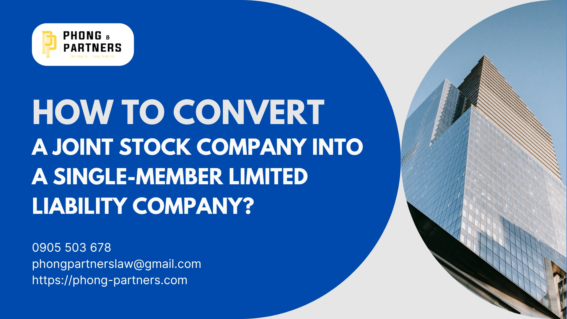 HOW TO CONVERT A JOINT STOCK COMPANY INTO A SINGLE-MEMBER LIMITED ...