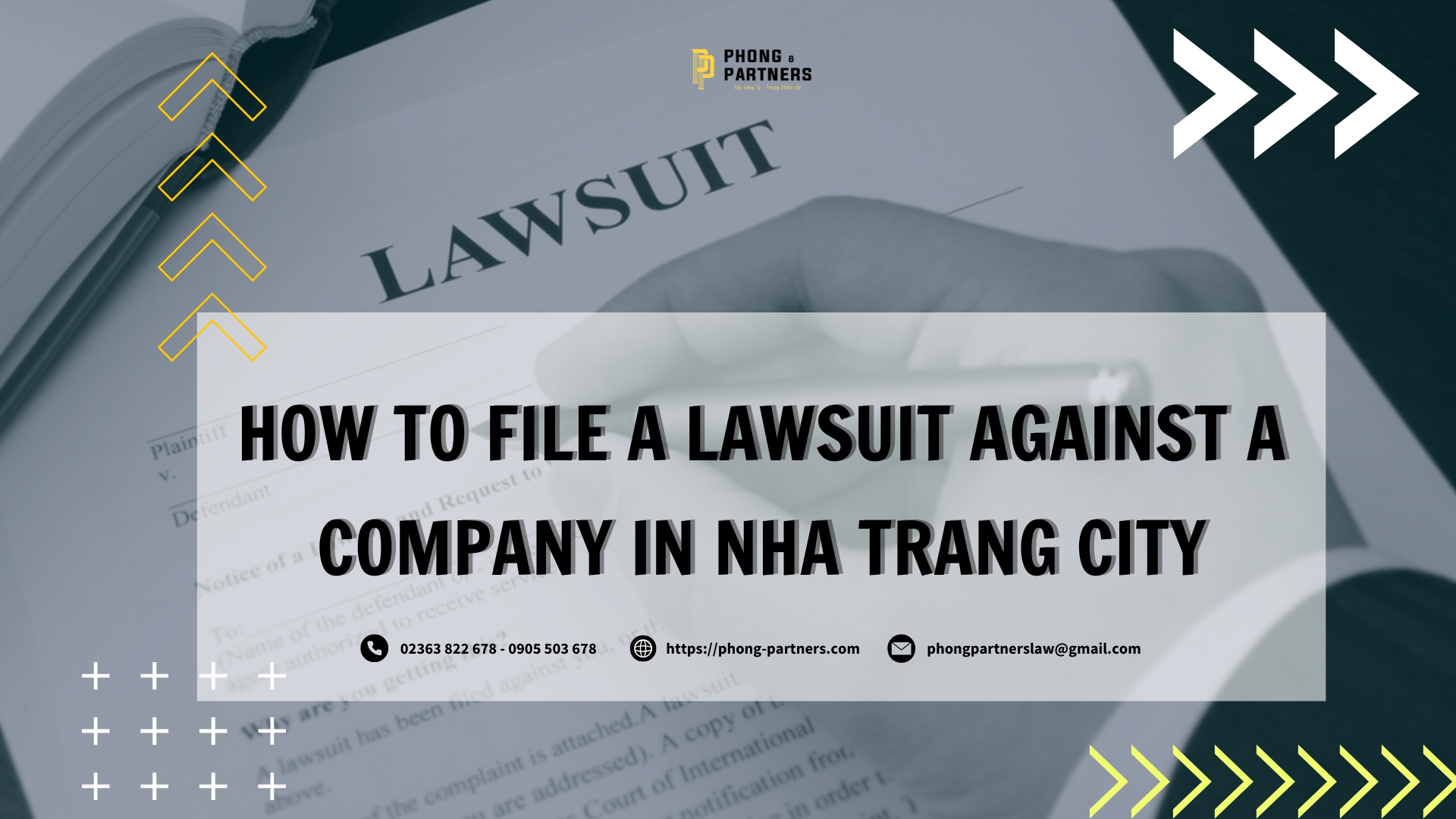 HOW TO FILE A LAWSUIT AGAINST A COMPANY IN NHA TRANG